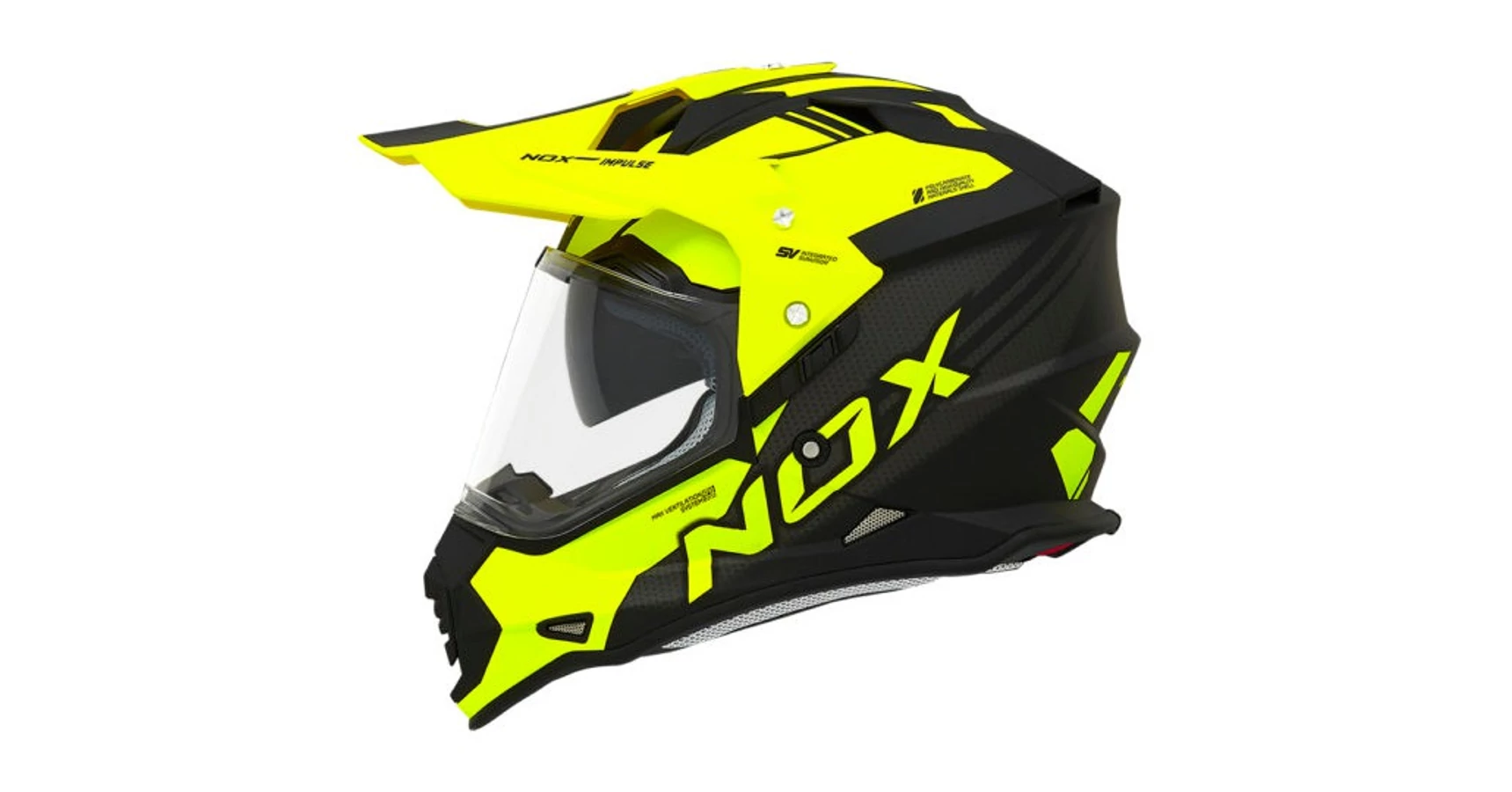 Nox N312 Impulse Cross Bukósisak Felnyitható Plexivel és Napszemüveggel